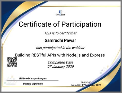 Continuouslearning Webdevelopment Nodejs Restfulapis Samrudhi Pawar