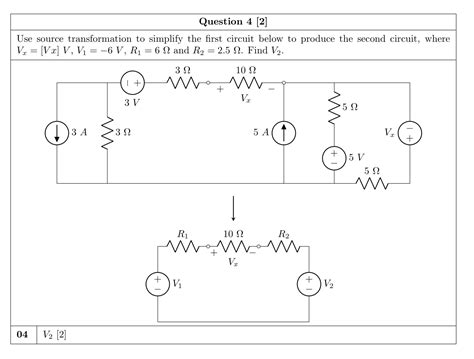 Question 4 2 Use Source Transformation To Simplify