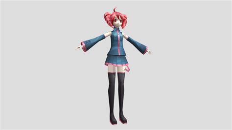 Hatsune Miku Project Diva Kasane Teto Download Free 3d Model By 雨宮