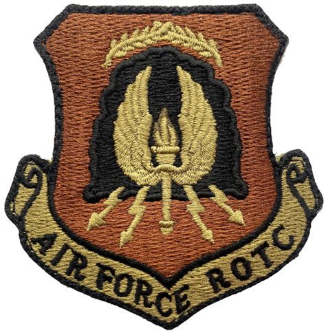 Air Force Senior Rotc Ocp Shoulder Patch Spice Brown [jdt Af 803]
