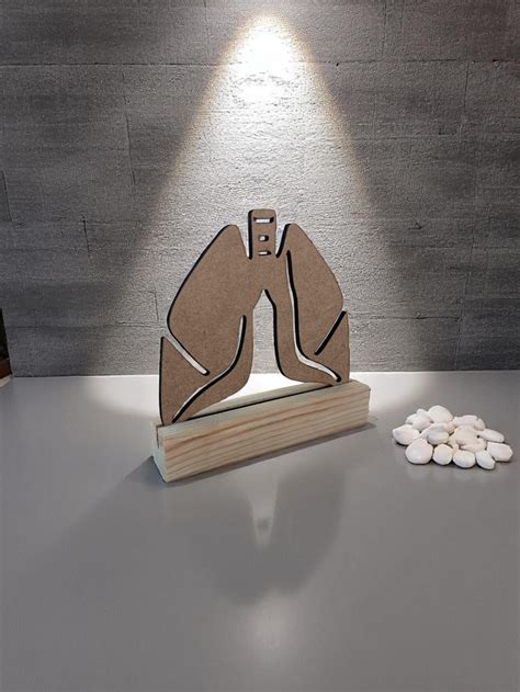 Wooden Lung Sculpture Modern Medical Anatomy Desk Decor Etsy