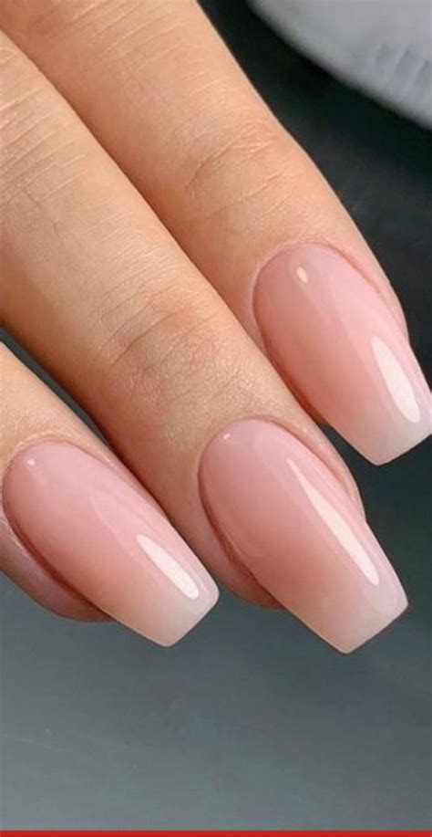 10 Natural Pink Nails Natural Pink Acrylic Powder Natural Pink Nude
