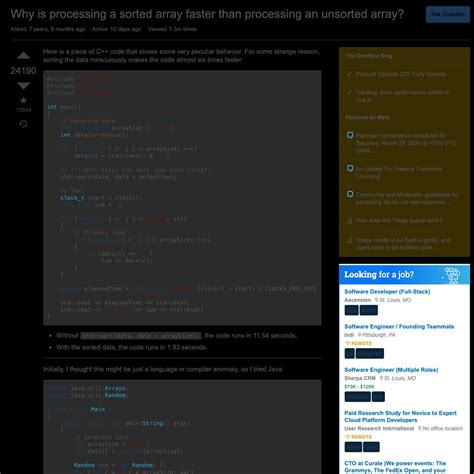 Stack Overflow Is Getting A Dark Mode Its Most Upvoted Feature Request Ever The Verge