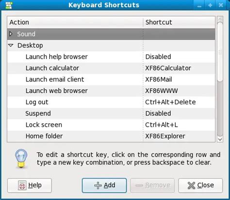 fedora desktop keyboard shortcuts techotopia