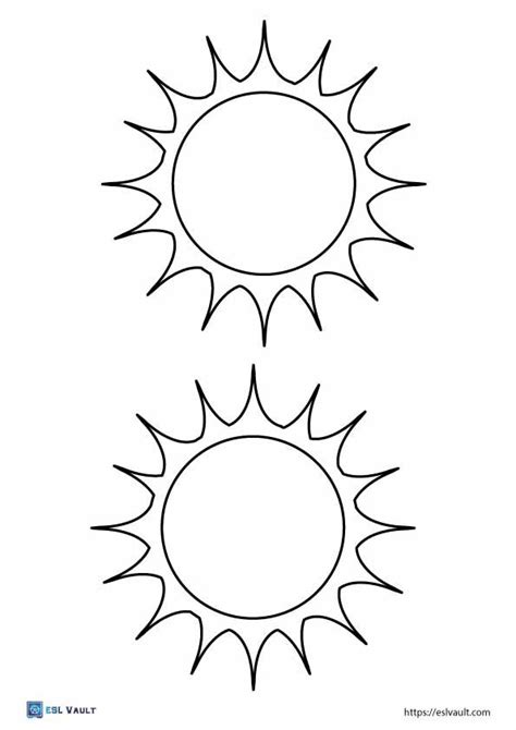 31 Free Printable Sun Templates And Outlines Esl Vault