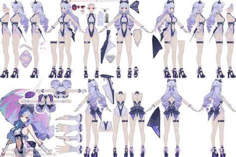 Vivian Banshee Vivian Banshee Iris Of The Shore Zenless Zone Zero Official Art 1girl Bow