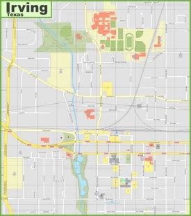 Irving Maps Texas Us Discover Irving With Detailed Maps