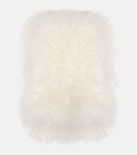 Shearling Muff In White Magda Butrym Mytheresa