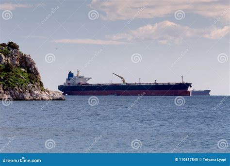 Cargo Ships In The Open Sea Stock Image Image Of Navigation Overcast
