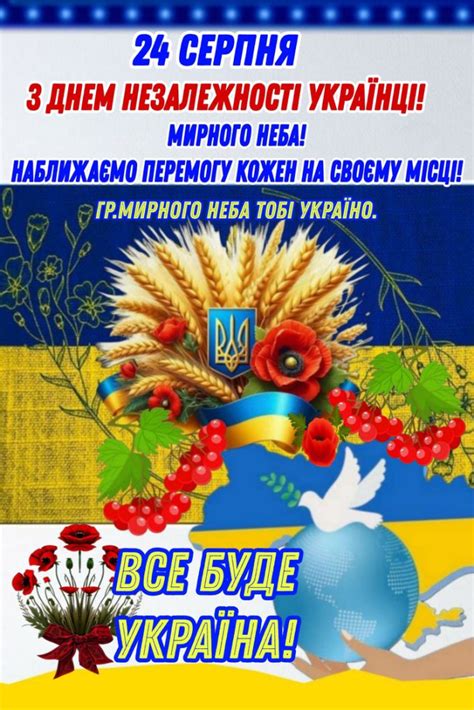 Листівки картинки Поздоровлення з днем незалежності України Restlvivua