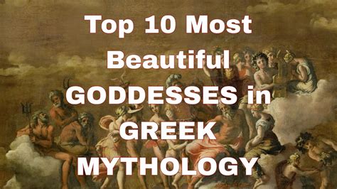 Top 10 Most Beautiful Goddesses In Greek Mythology Youtube