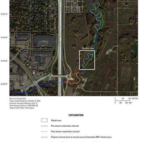 Map Includes Middle Rice Creek Restoration Project And Differentiates