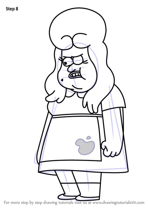 How To Draw Lazy Susan From Gravity Falls Gravity Falls Step By Step