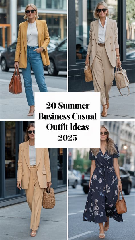 20 Summer Business Casual Outfit Ideas 2025 For Work Office And