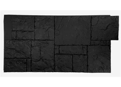 Hand Cut Block Interlock Black