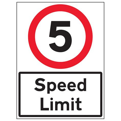 5 Mph Speed Limit Traffic And Parking Signs Reflective Traffic