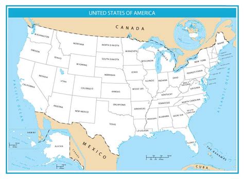Us Map States Cities Labeled Us Map With States And Cities List Of