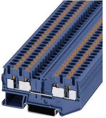 Phoenix Contact Pt 4 Quattro Bu Terminal Block Din Rail 4pos 10awg