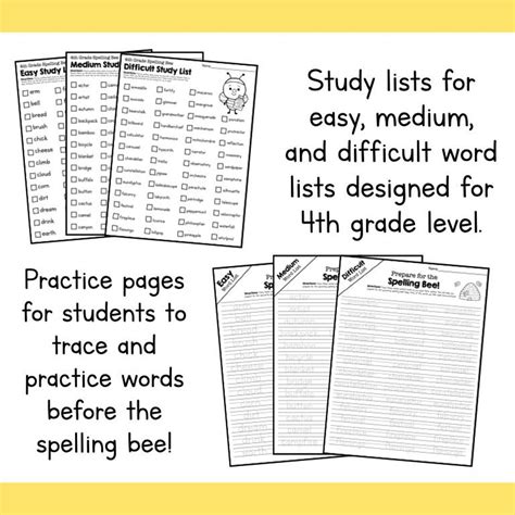 4th Grade Spelling Bee Word List Pdf Everything You Need To Host A