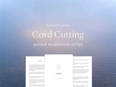 Cord Cutting Guided Meditation Script Cord Cutting Guided Etsy