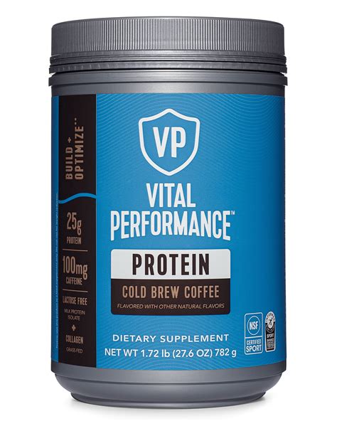 Suplemento Vital Proteins Performance Powder Cold Brew Coffee Walmart