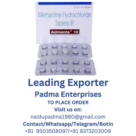 Memantine Hydrochloride Tablets At ₹ 239stripe Admenta Tablet In