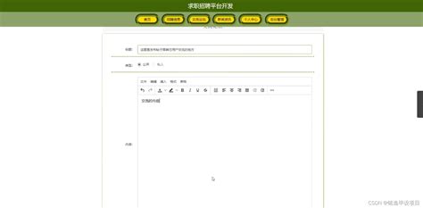 求职招聘平台开发 jsp java springmvc mysql mybatis csdn博客