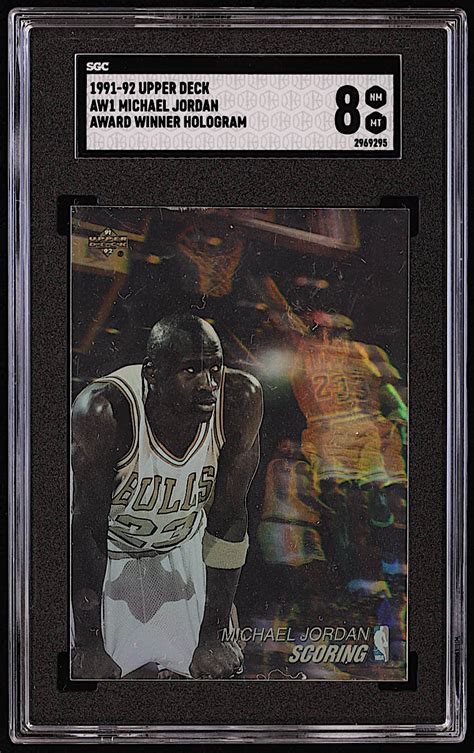 Michael Jordan 1991 92 Upper Deck Award Winner Holograms Aw1 Scoring