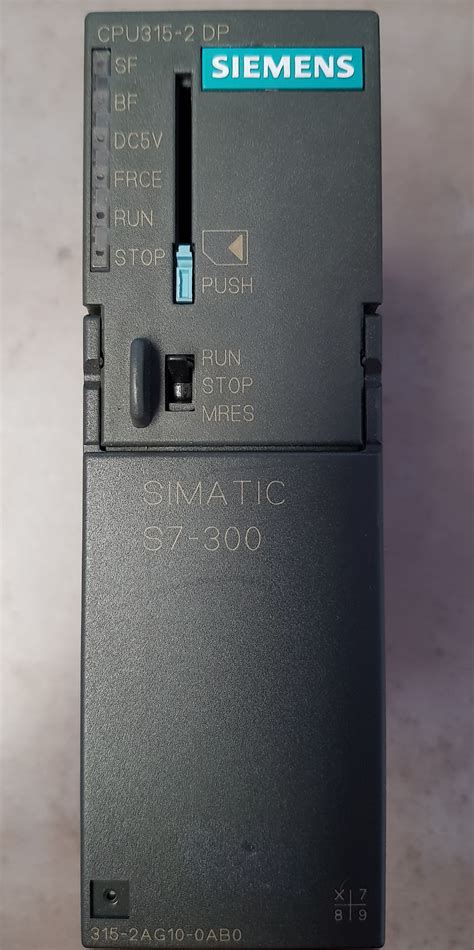 Siemens Simatic S7 Cpu 315 2 Dp 6es7 315 2ag10 0ab0 Automation Wallinger