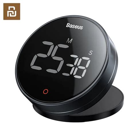 Mijia Baseus 마그네틱 디지털 타이머 수동 카운트다운 주방 타이머 카운트다운 시계 기계식 요리 샤워 공부 카운터