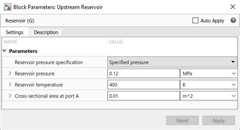 Simple Gas Model MATLAB Simulink