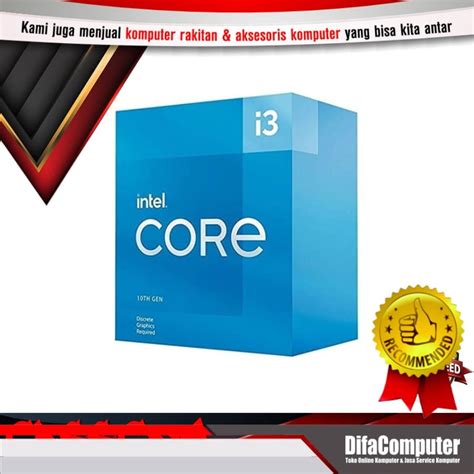 Processor Intel Core I3 10105 Box Socket Lga 1200 [difacomputer] 0852 1112 7625 0812 8777 2705