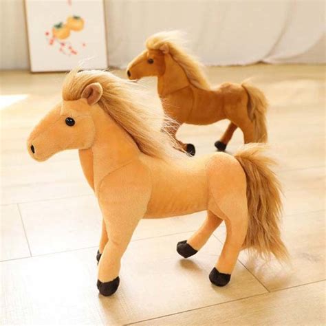 Posable Horse Plush Toys Horse Stuffed Animals Realistic Pony Plushie