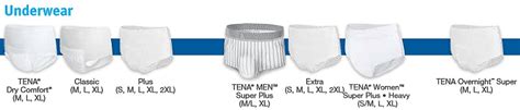 Tena Underwear And Pull Ups For Incontinence