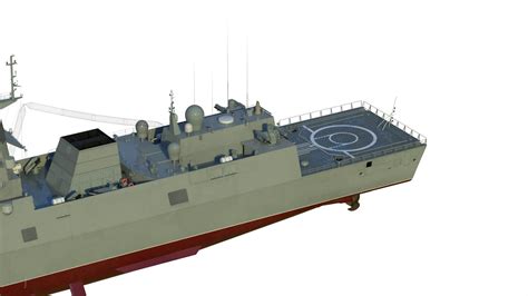 Admiral Gorshkov Class Frigate 22350 3d Model By Citizensnip