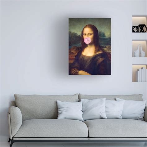 Trinx Taudalpoi Mona Lisa Bubble Gum Canvas Art Wayfair
