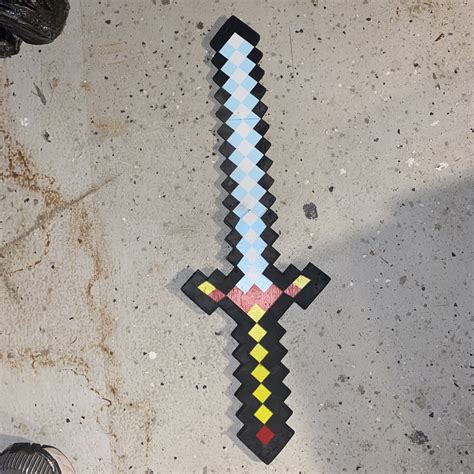Minecraft Pixel Art Diamond Sword