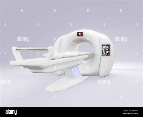 The Multi Detector Ct Scanner Or Computed Tomography 3d Illustration Isolated On White