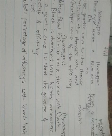 Use Genetic Cross To Show Phenotype Studyx