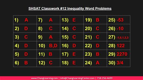 12232023 Shsat Math Lesson 12 Inequality Word Problems Set F