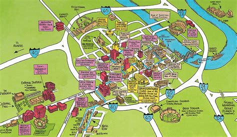Printable Map Of Downtown Nashville