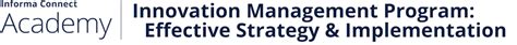 Innovation Management Program Effective Strategy And Implementation