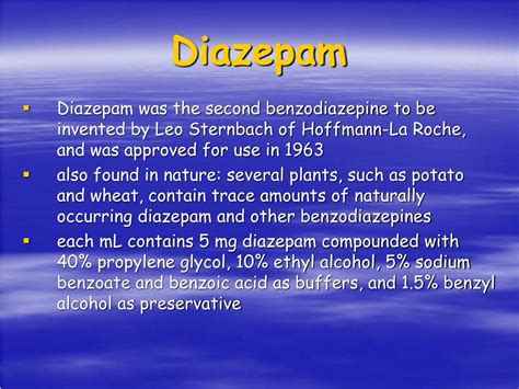 Ppt Diazepam A Sedative Powerpoint Presentation Free Download Id
