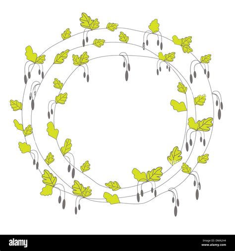 Spring Background With Leaf Vector Illustration Stock Vector Image