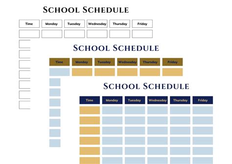 Weekly School Schedule ⧋ Weekly Planner ⧋ Printable And Digital Plan Lekcji ⧋ Schedule ⧋ Weekly