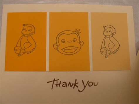 Curious George Thank You Card We Recently Had A Birthday P… Flickr