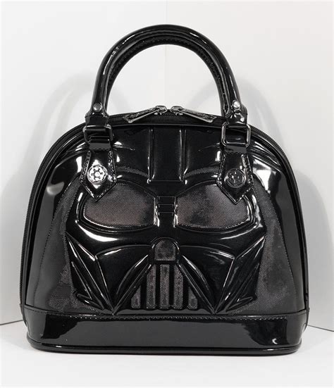 Black Patent Leather Star Wars Darth Vader Purse Unique Vintage