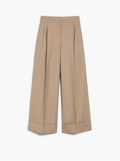 Cotton Twill Pants Max Mara