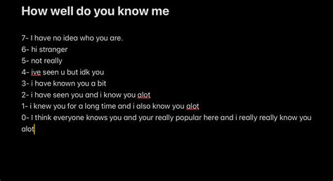 How Well Do U Know Me Fandom