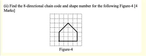 Solved Ii Find The 8 Directional Chain Code And Shape